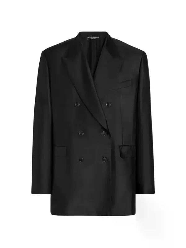 Dolce & Gabbana Sicilia Light Double-breasted Silk Twill Jacket