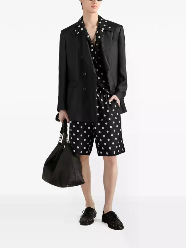 Dolce & Gabbana Sicilia Light Double-breasted Silk Twill Jacket