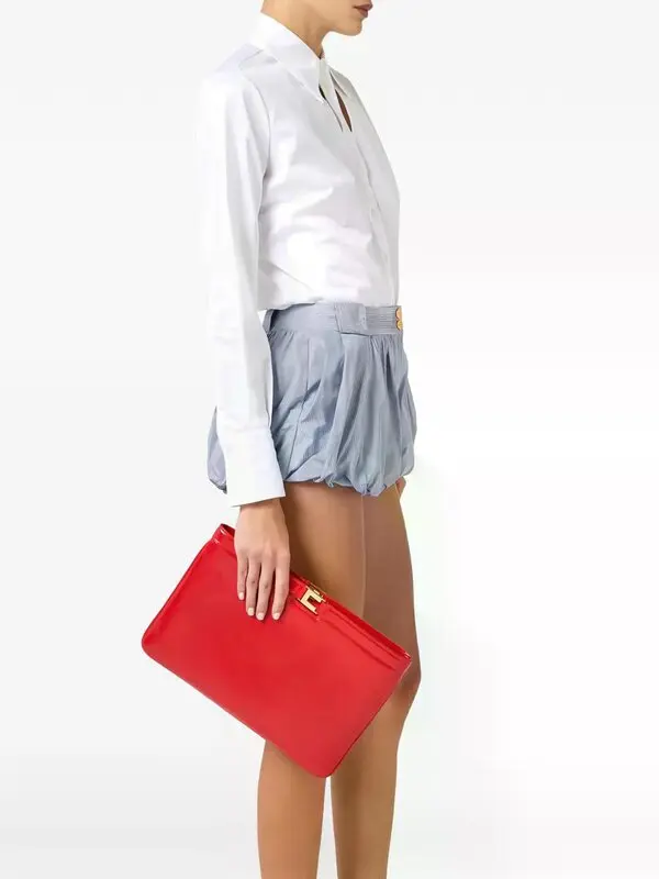 Elisabetta Franchi Naplak-effect Pouch Bag