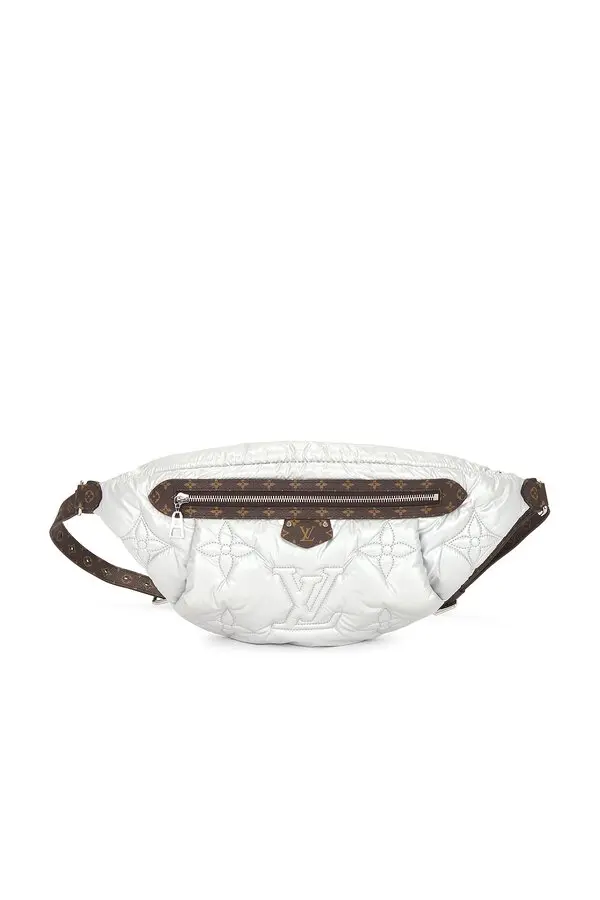 LOUIS VUITTON Econyl Monogram Pillow Bumbag In Metallic - Silver
