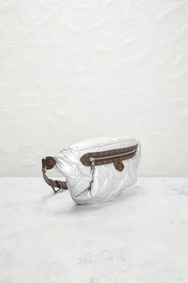 LOUIS VUITTON Econyl Monogram Pillow Bumbag In Metallic - Silver