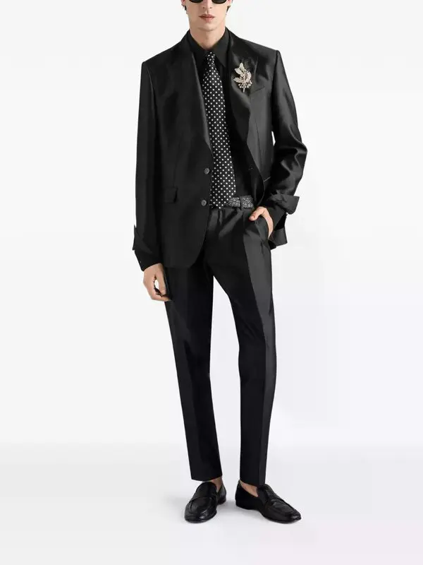 Dolce & Gabbana Mikado Shantung Silk Trousers