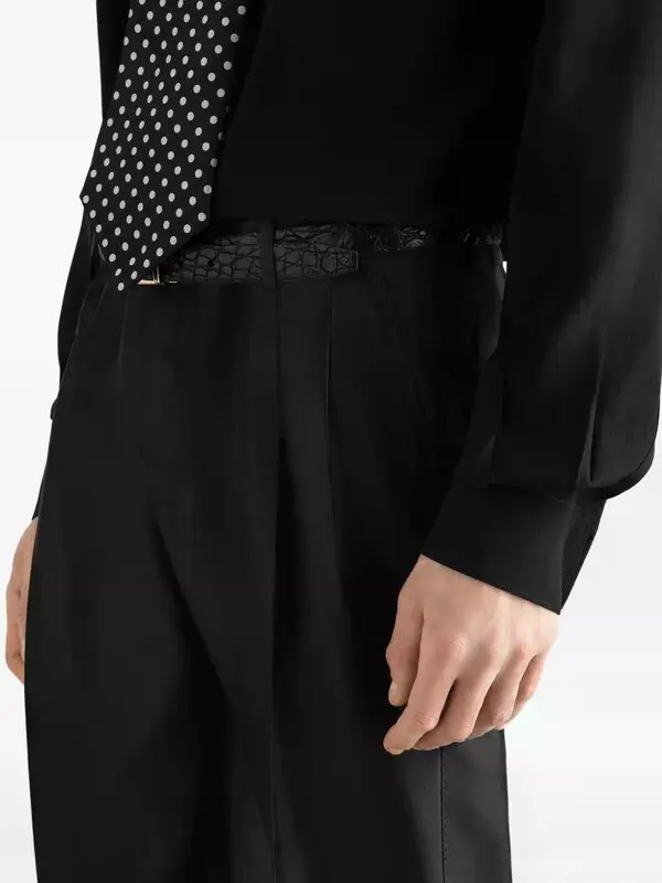 Dolce & Gabbana Mikado Shantung Silk Trousers