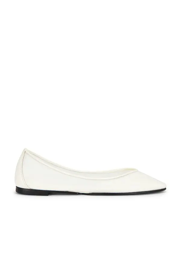 Jacquemus Les Ballerines Ovalo Flat Shoes - White
