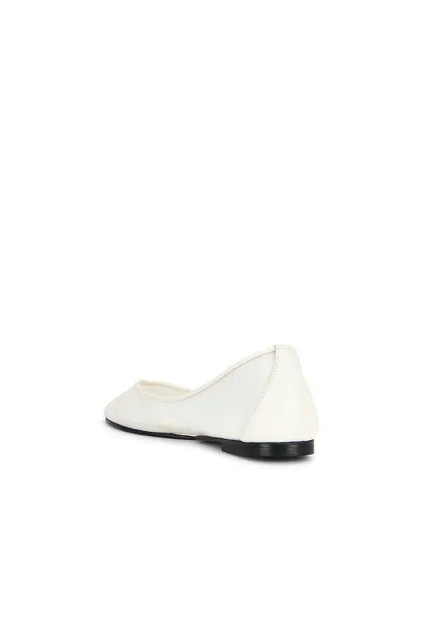 Jacquemus Les Ballerines Ovalo Flat Shoes - White