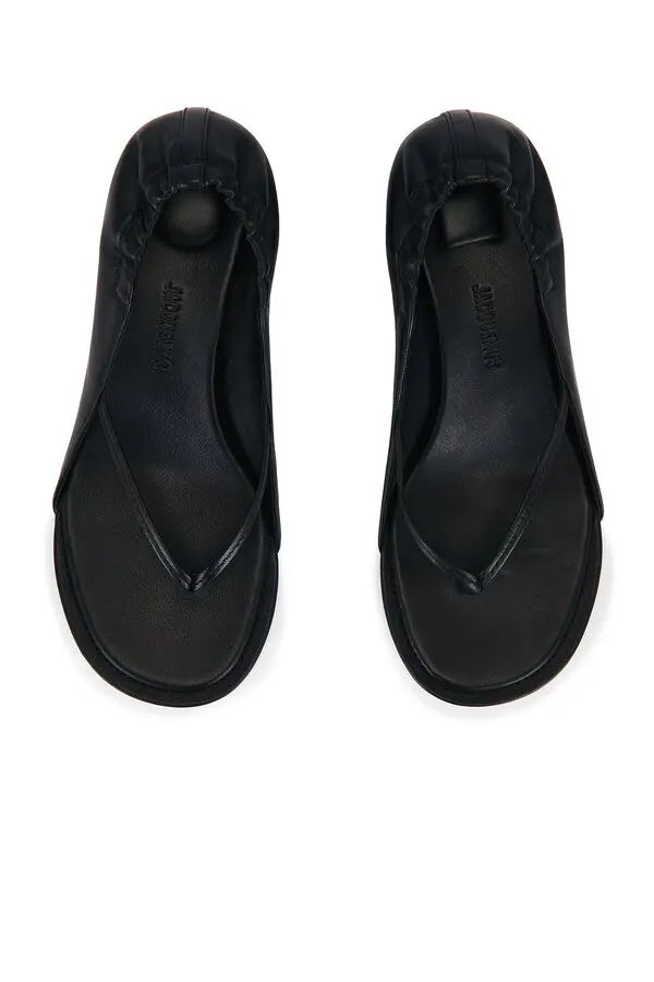 Jacquemus Les Sandales Nu-pieds B Kitten Heel Sandals - Black