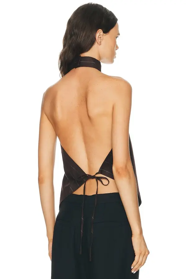 Helmut Lang Halter Scarf Top