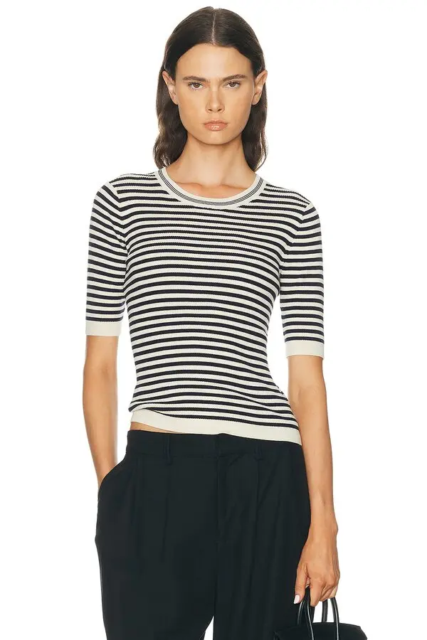 FRAME The Cruise Sweater - Cream Multi