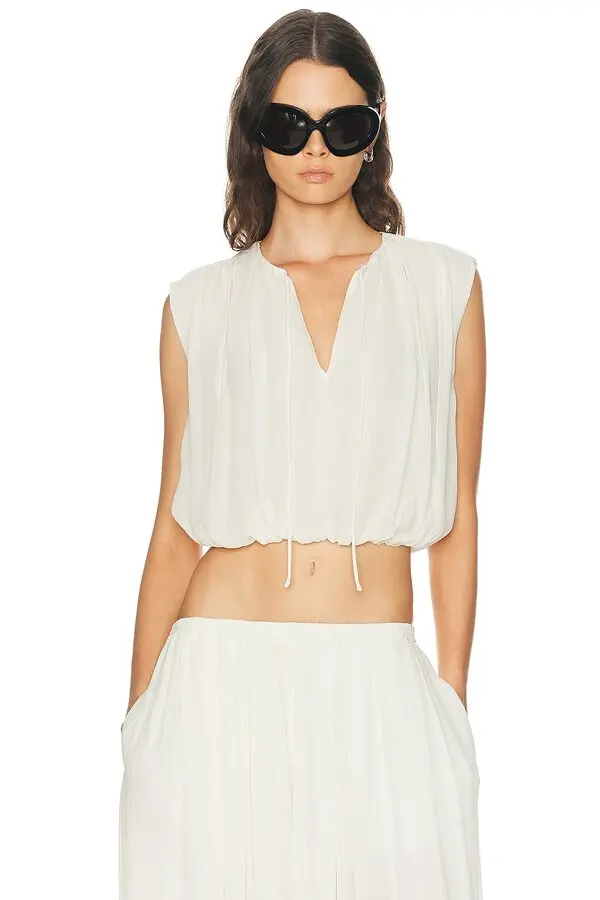 FRAME The Wave Top - Cream