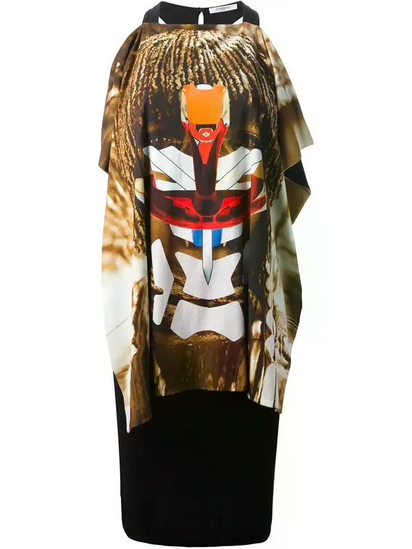Givenchy Mask Graphic Midi Dress