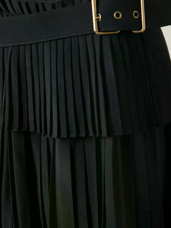 Alexander McQueen Belted Kilt Skirt