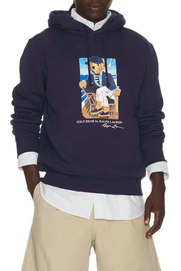 Polo Ralph Lauren Fleece Novelty Newport Bear Sweatshirt - Newport Navy