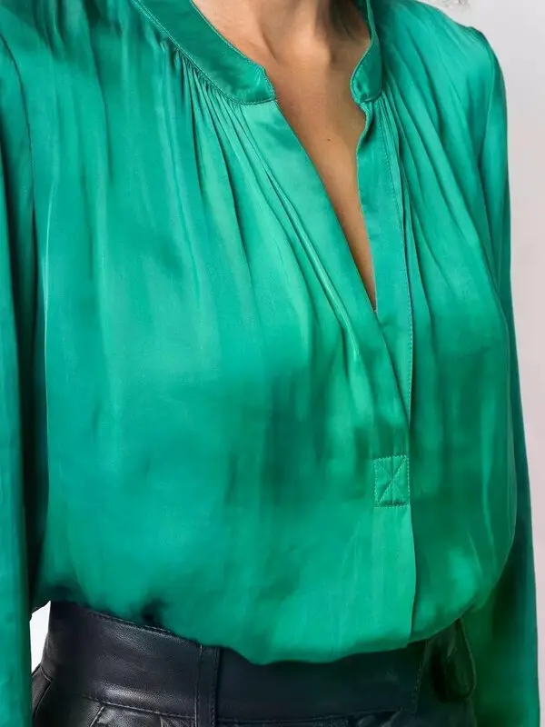 Zadig&Voltaire Tink Satin Blouse - Green