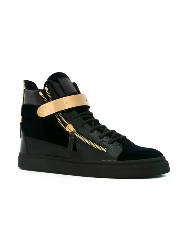 GIUSEPPE ZANOTTI Coby Mid-top Sneakers - Blue