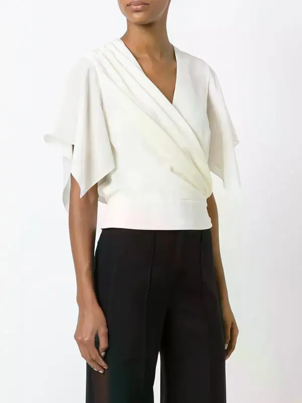 LANVIN Ss17 Silk Wrap Blouse