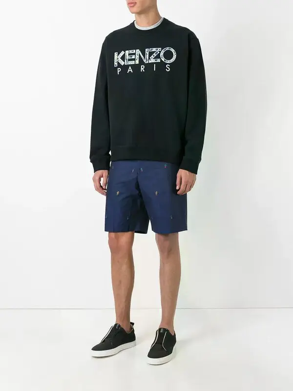 Kenzo Embroidered Chino Shorts