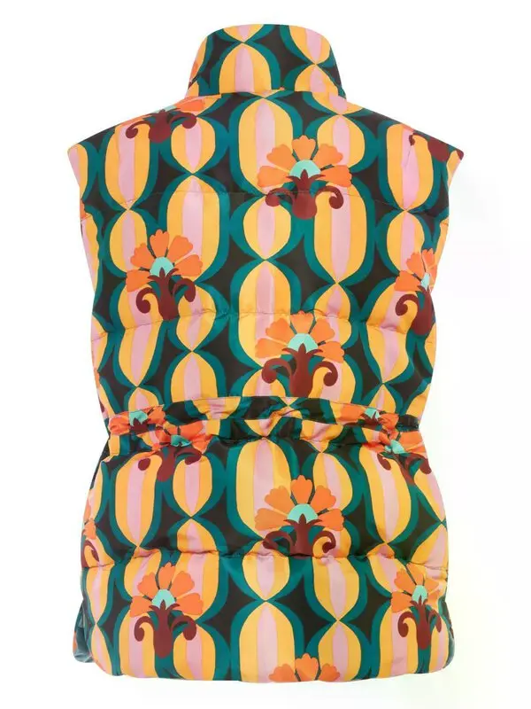 La DoubleJ Floral Print Reversible Quilted Gilet