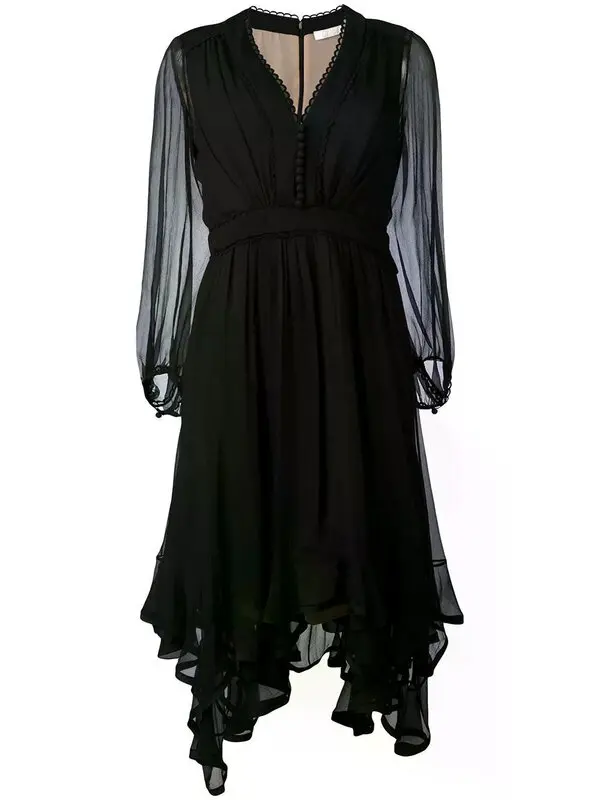 Chloé Handkerchief Hem Dress