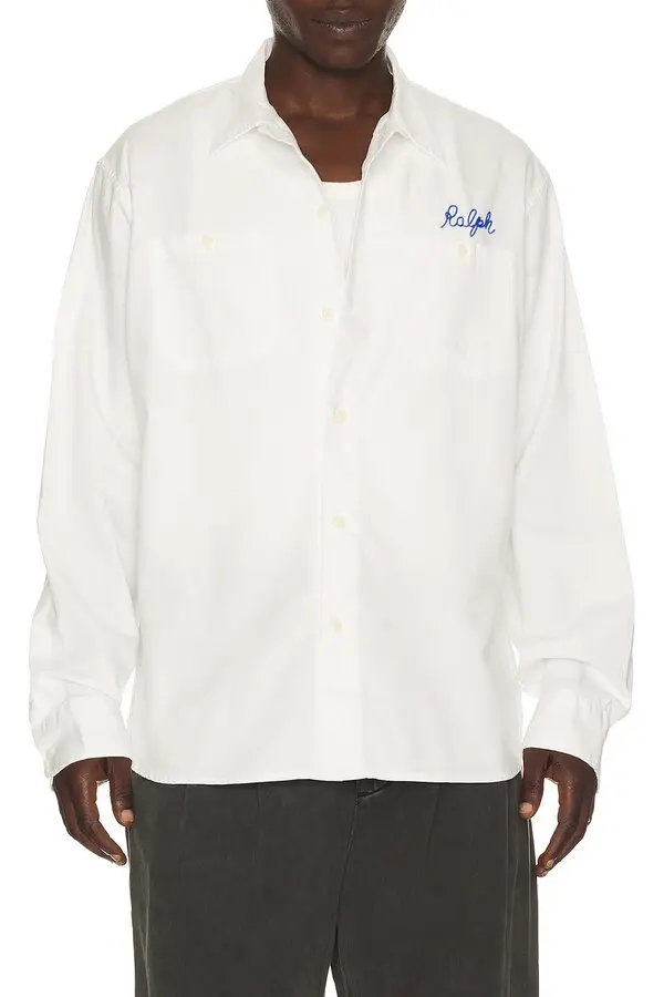 Polo Ralph Lauren Long Sleeve Herringbone Chino Frank Work Shirt