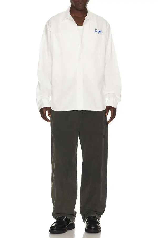 Polo Ralph Lauren Long Sleeve Herringbone Chino Frank Work Shirt