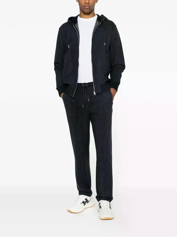 Mackage Pinstriped Zip-up Hoodie