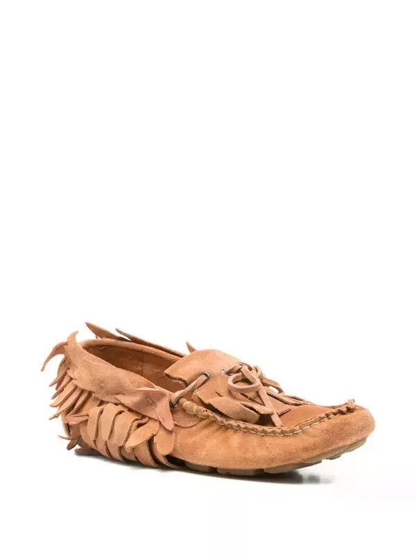 Alberta Ferretti Suede Fringed Shoes