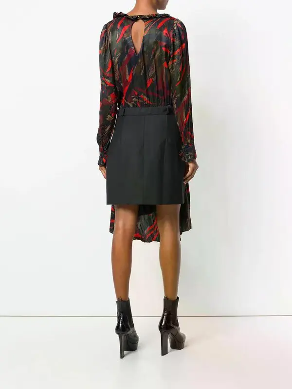 Balenciaga Hybrid V-neck Dress