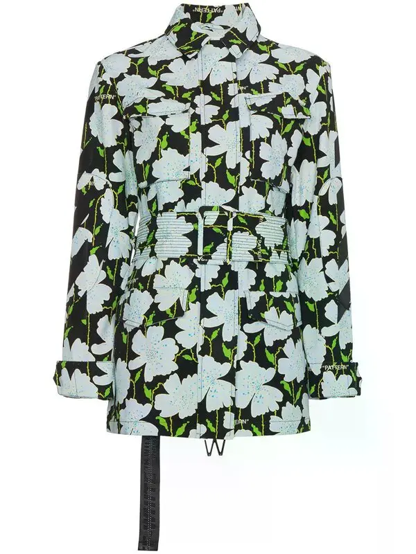 Off-White Floral Military Jacket