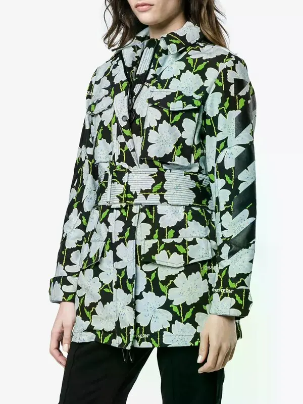 Off-White Floral Military Jacket