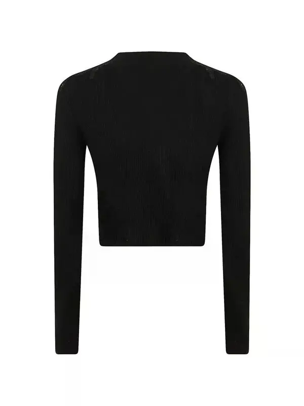 Ermanno Scervino Lace-trimmed Ribbed Cardigan