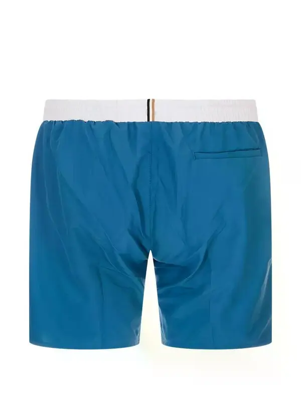 BOSS Logo Print Drawstring Swim Shorts