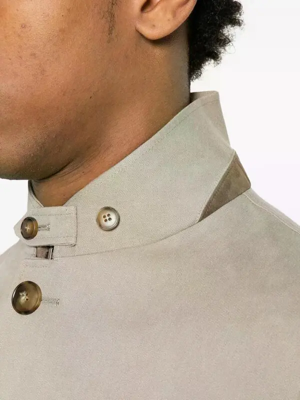Canali High-neck Button-fastening Jacket