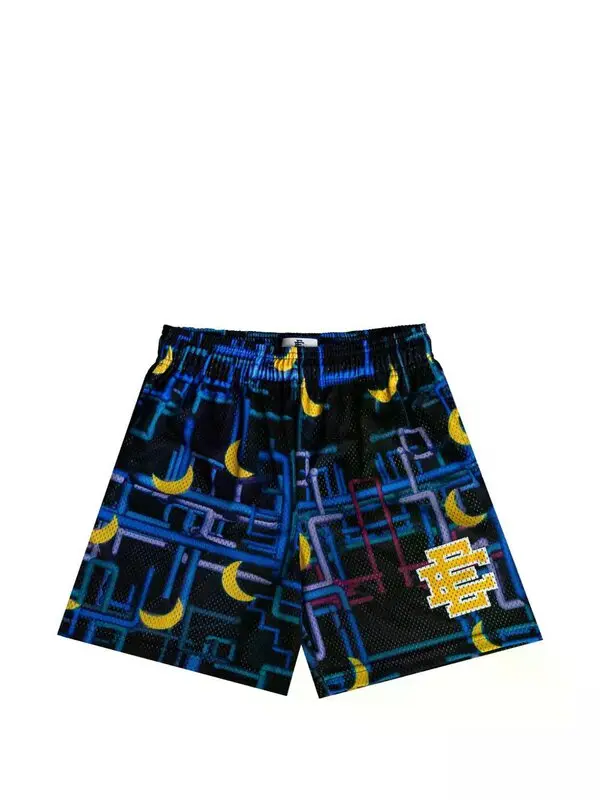 ERIC EMANUEL Graphic Print Mesh Shorts