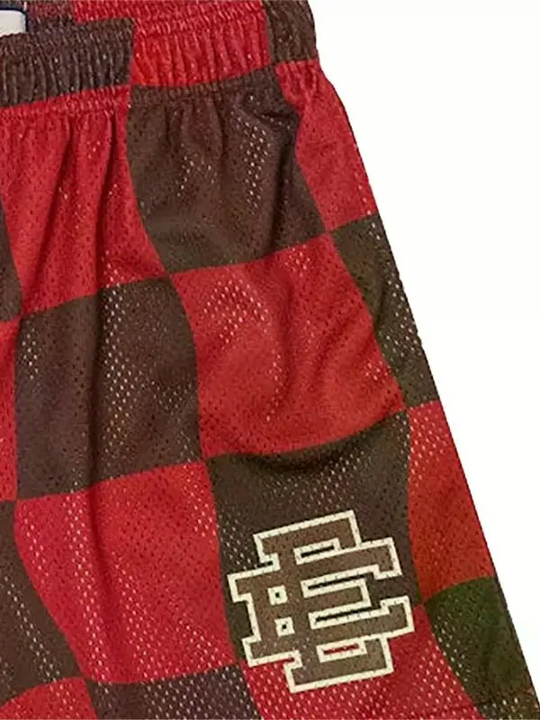 ERIC EMANUEL Wavy Check Mesh Shorts