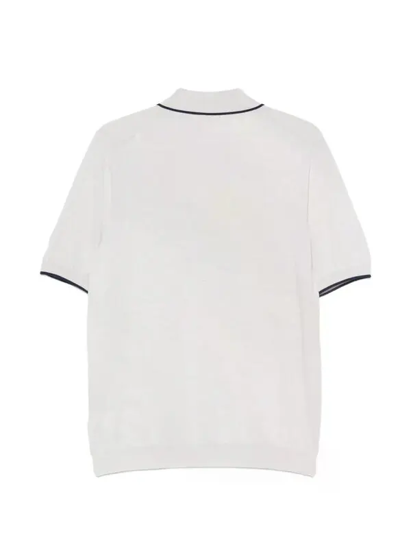 GRAN SASSO Contrast-trim Short-sleeve Polo Shirt