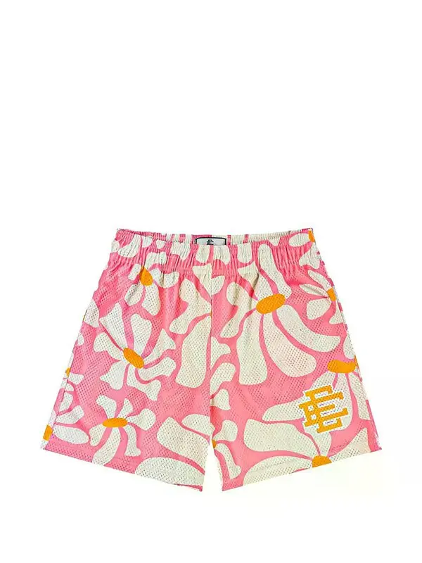 ERIC EMANUEL Daisy Print Mesh Shorts