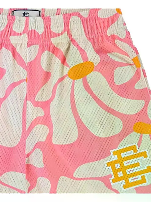 ERIC EMANUEL Daisy Print Mesh Shorts