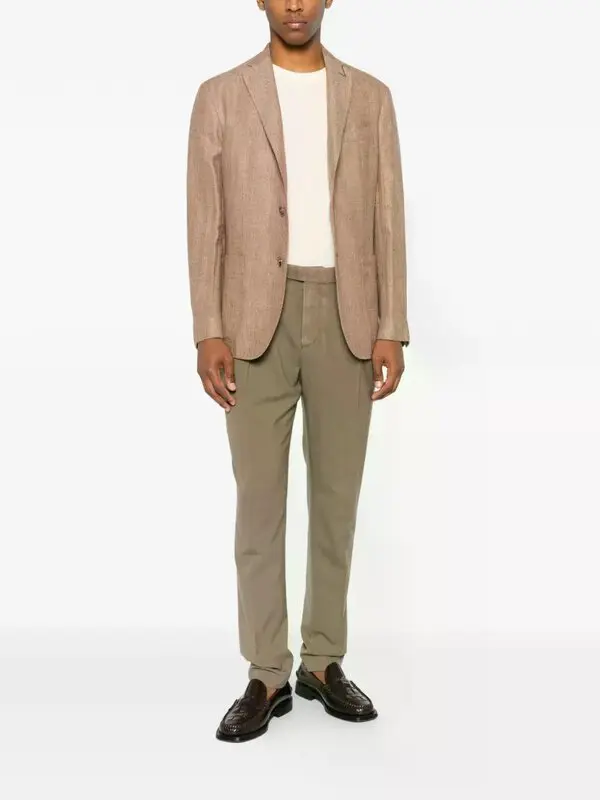 Boglioli Herringbone-weave Single-breasted Blazer