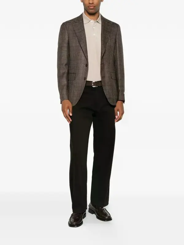 Canali Check-pattern Single-breasted Blazer