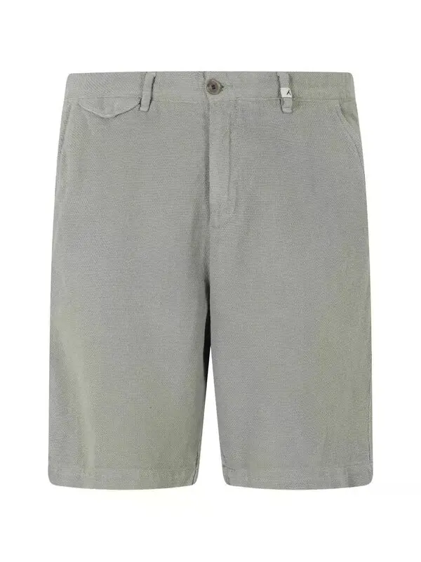 MYTHS Textured Bermuda Shorts