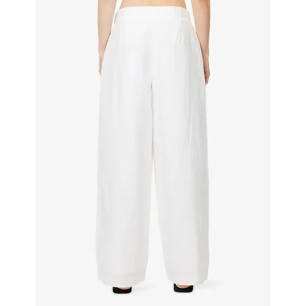 Rag & Bone Chappell Pleated Woven Wide-leg Trousers