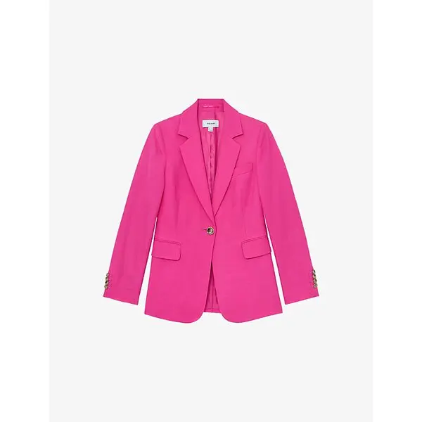 REISS Charli Linen-blend Suit Jacket