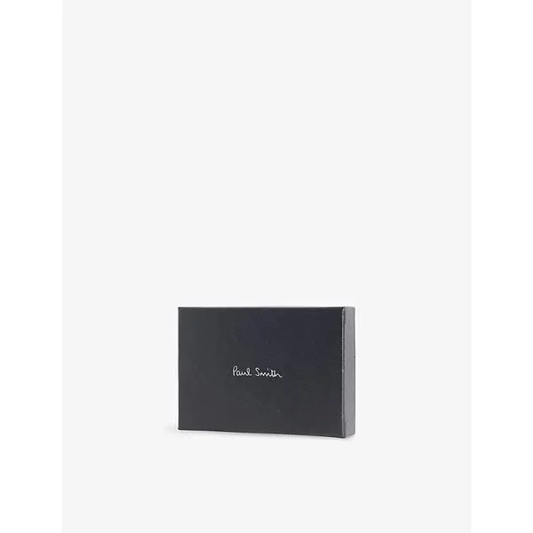 Paul Smith Logo Graphic-print Leather Card Holder