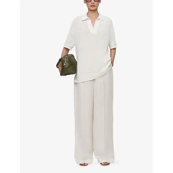 JOSEPH Ribbed Cotton-blend Knit Top - Wax