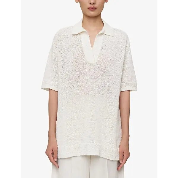 JOSEPH Ribbed Cotton-blend Knit Top - Wax