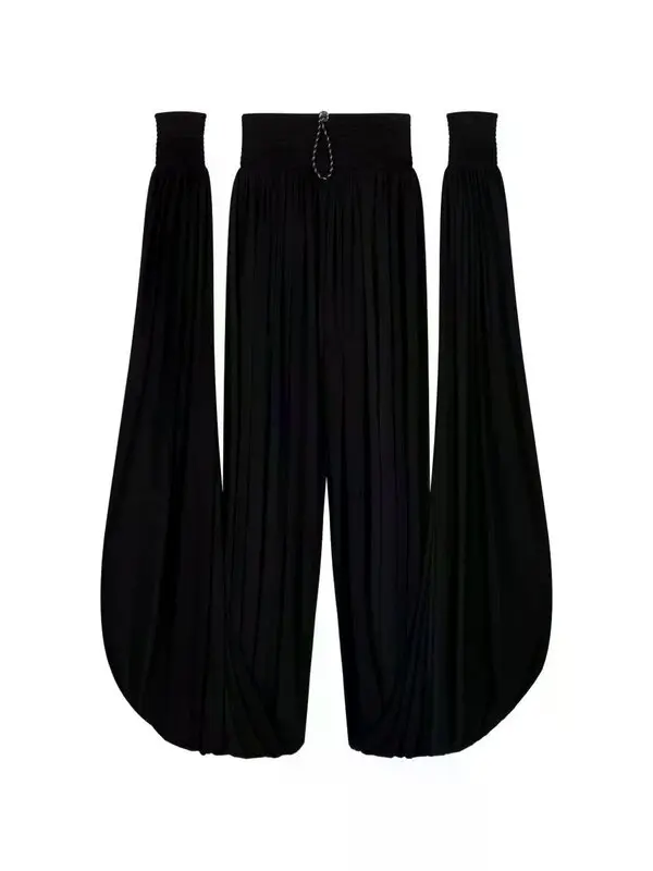 Coperni Off-shoulder Smock Maxi Dress - Black