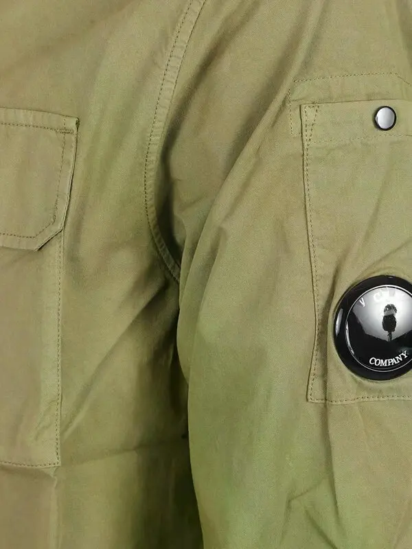 C.P. COMPANY Lens-detail Flap-pocket Shirt - Green