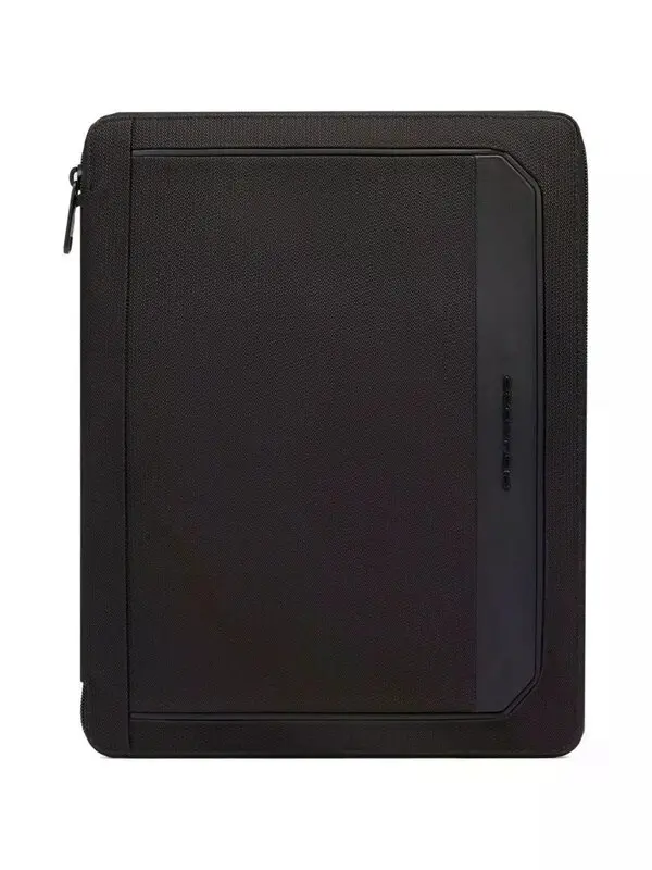 PIQUADRO Leather-trim Notepad Holder - Black