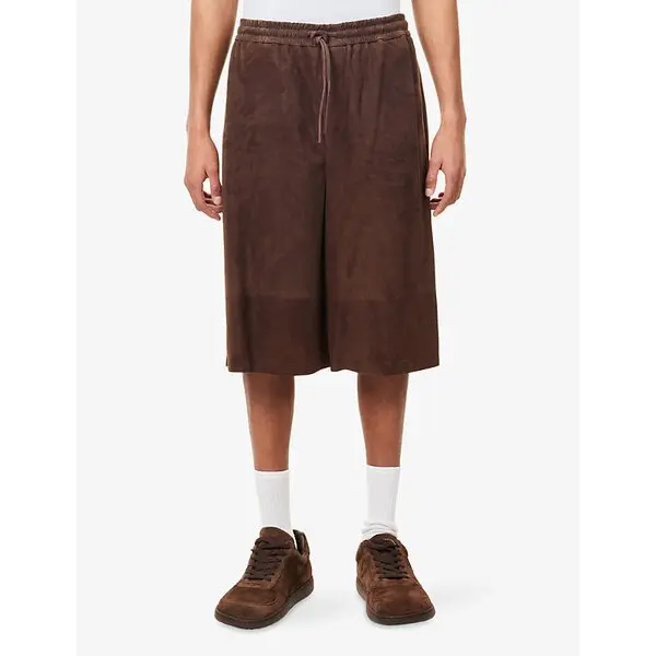 Loewe X Paula's Ibiza Drawstring Suede Shorts