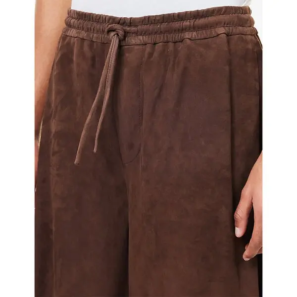 Loewe X Paula's Ibiza Drawstring Suede Shorts
